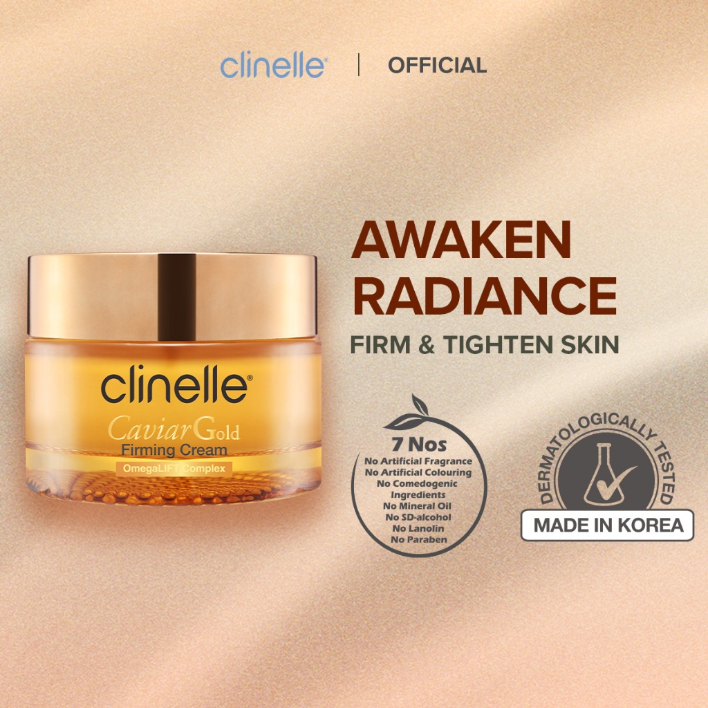 Clinelle Caviar Gold Firming Moisturizing Cream 40ml - Anti-aging ...