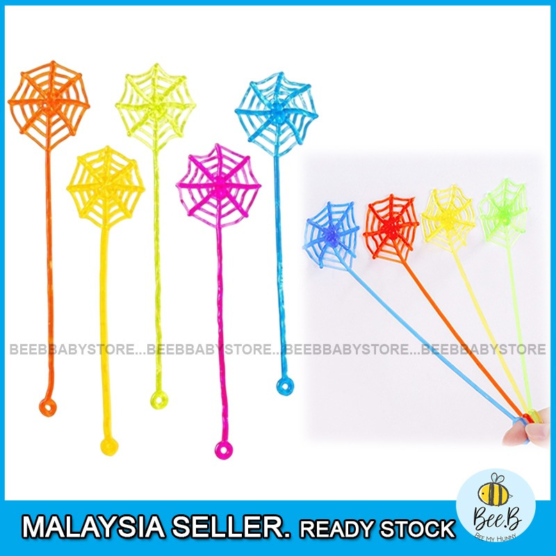 Flexible Sticky Spider Web Toys Spider-Man Web Toy Wall Toy Kids ...