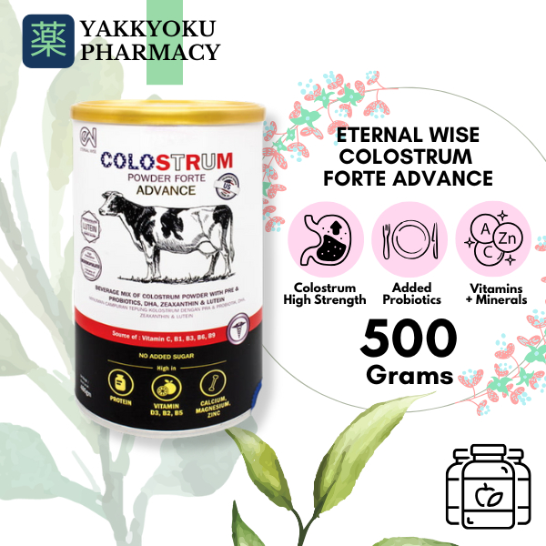 Eternal Wise Colostrum Powder Forte Advance with DHA EPA Lutein Calcium ...