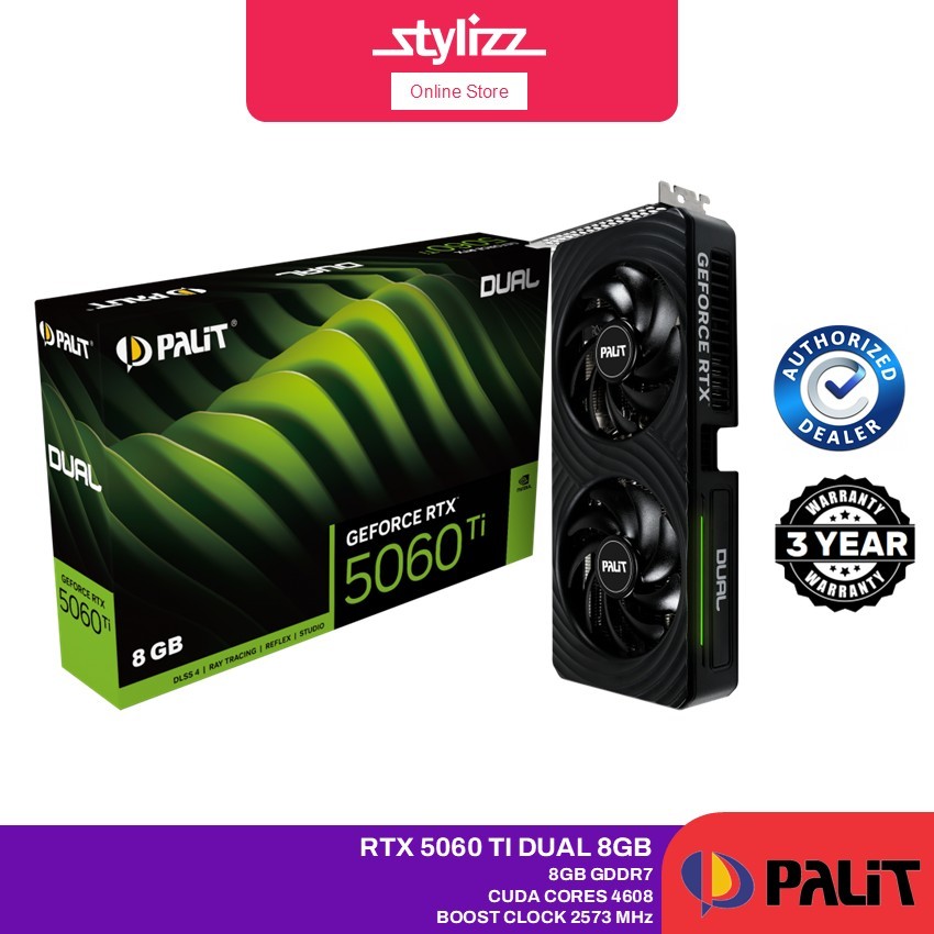 PALIT Nvidia GeForce RTX™ 5060 TI Dual 8GB | GeForce RTX 5060 Dual 8GB ...