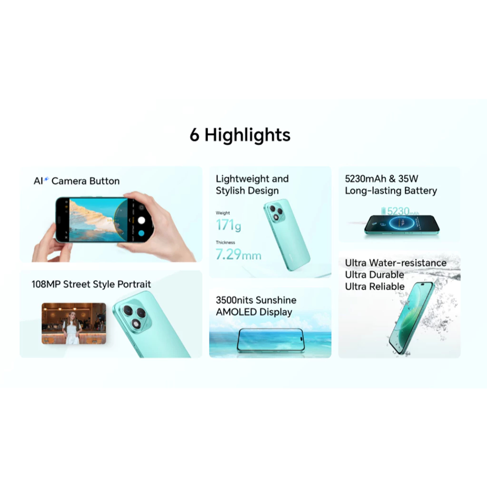 HONOR 400 Lite 5G 16(8+8)GB+256GB 6.7‘’ 120Hz AMOLED FHD+ I Dimensity 7025-Ultra I 35W HONOR ...