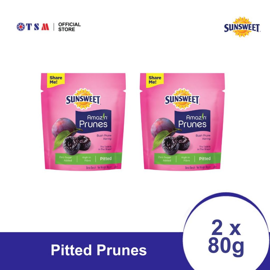 Sunsweet Pitted Prunes (80g x 2 Packs) | Shopee Malaysia