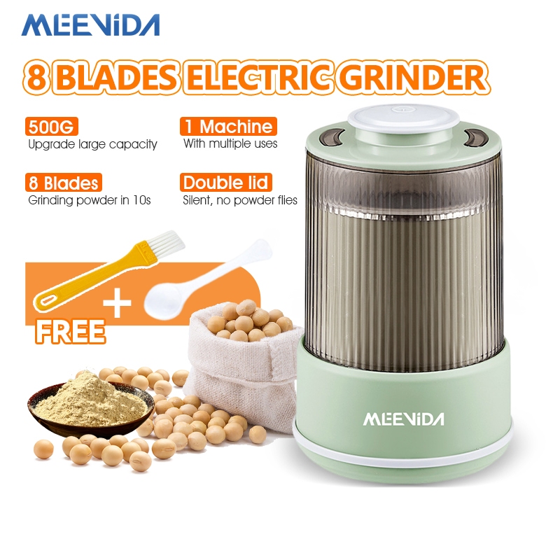 MEEVIDA Electric Grinder 8 Blenders 300w Strong Power Machine Portable ...