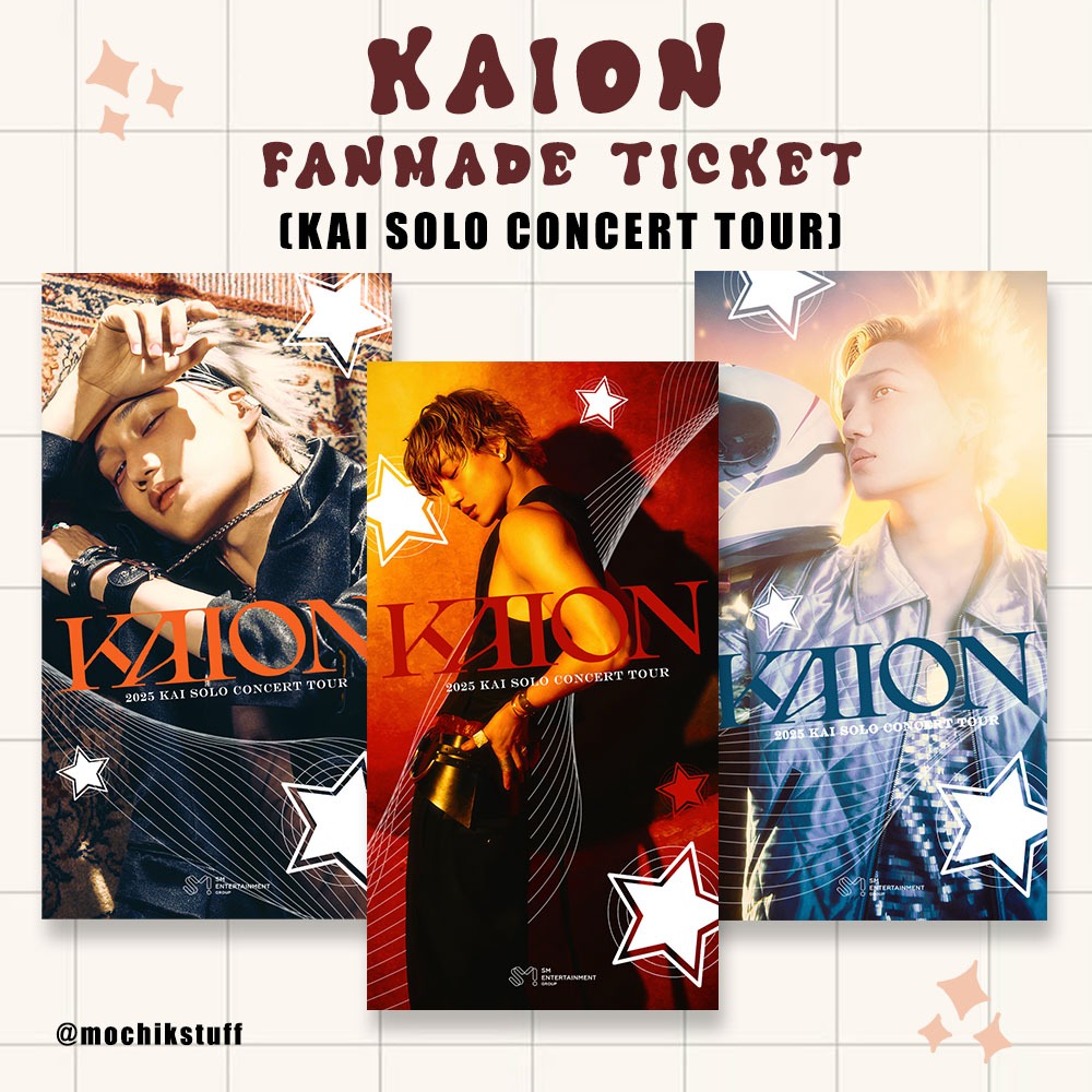KAION KAI SOLO CONCERT TOUR 2025 Ticket custom fan made (unofficial) BY ...