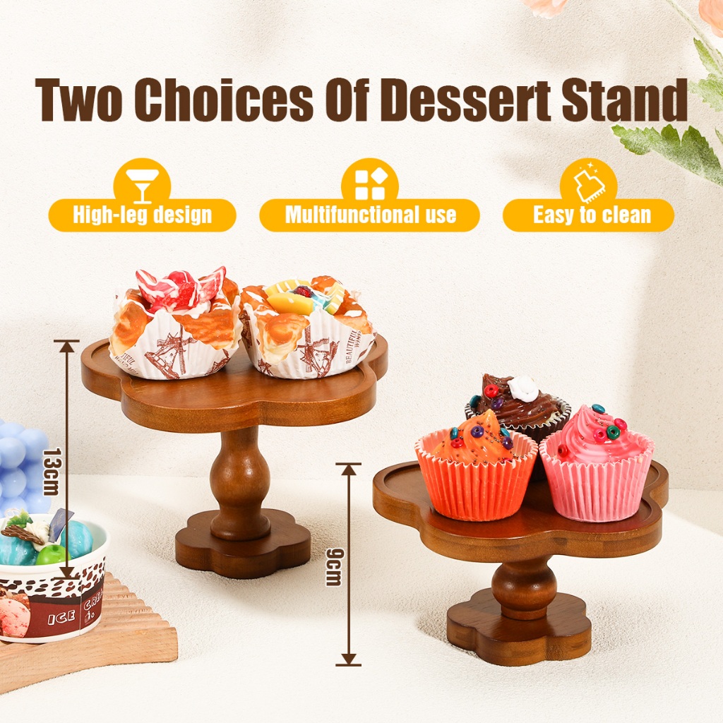 Tray Decor Cake Dessert Wooden Pallet Storage Rack Farmhouse Tiered ...