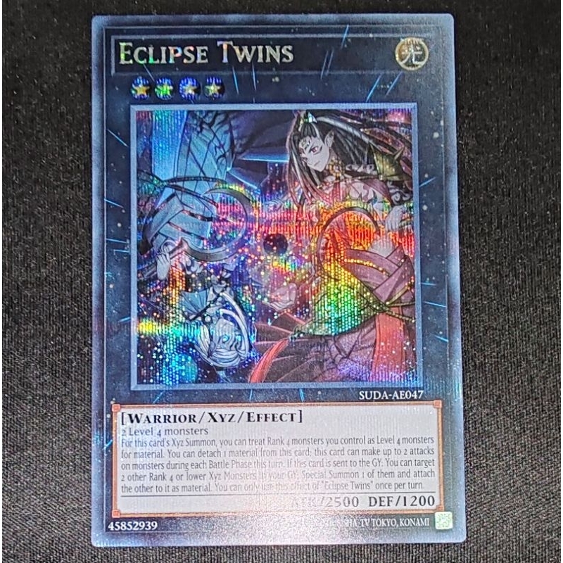 YUGIOH SUDA-AE047 Eclipse Twins [SR/SER] | Shopee Malaysia