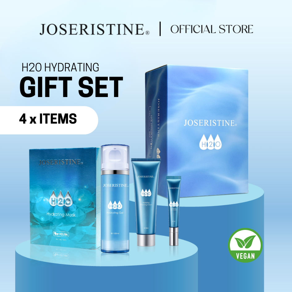 JOSERISTINE H2O Hydrating Skincare Gift Set/Vegan/Cleansing Cream/Oil ...