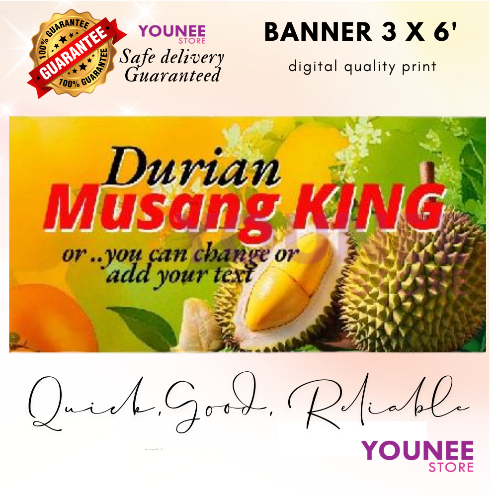 banner durian 3 x 6 kaki, spanduk durian | Shopee Malaysia