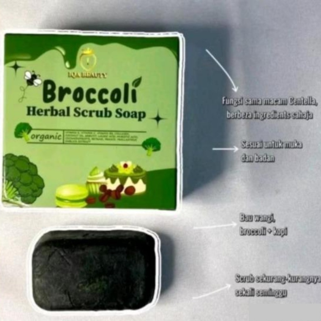 FAIRY SABUN SCRUB GLUTA TEH HIJAU [100% ORIGINAL HQ] / Broccoli Herbal ...