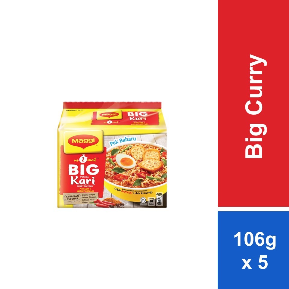 [EM] MAGGI 2-MINN Big Curry (106g x 5pcs) | Shopee Malaysia