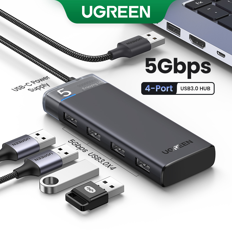 UGREEN 4-Port USB-A Hub / USB 3.0 / USB Type A Adapter (15548) | Shopee ...