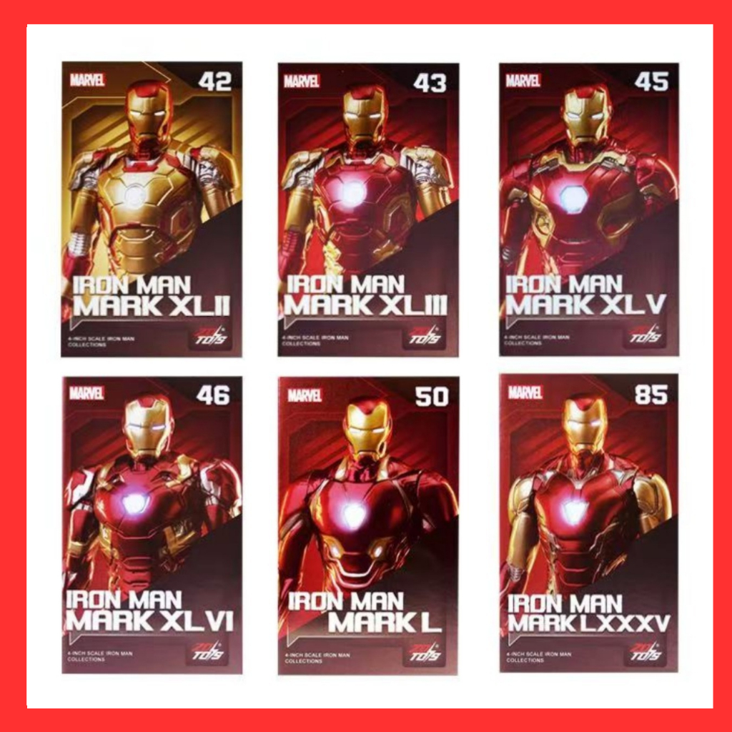 * READY STOCK IN MALAYSIA * ZD Toys Iron Man 4 inches Series - MK42/MK43/MK45/MK46/MK50/MK85 ...