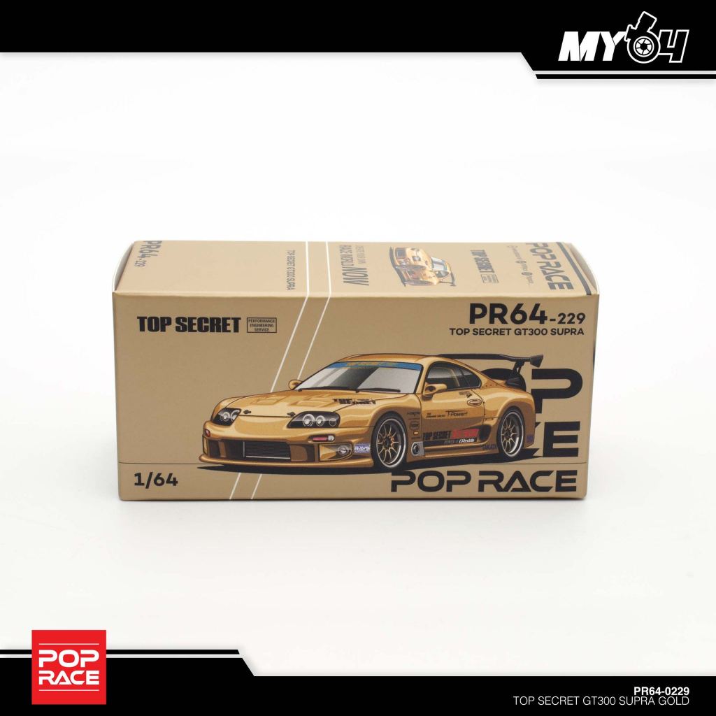 POPRACE 1/64 TOP SECRET GT300 SUPRA - GOLD | Shopee Malaysia