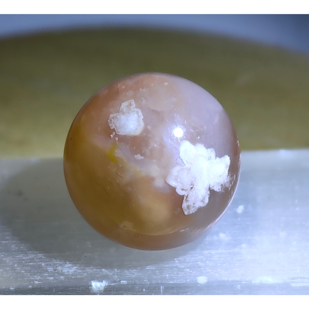 Natural Crystal Sakura Flower Agate Ball 天然櫻花玛瑙球 | Shopee Malaysia