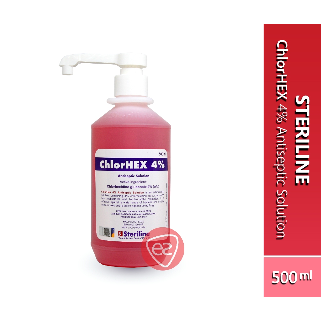 (EXP: 12.2025) Steriline ChlorHEX 4% (Chlorhexidine Gluconate ...