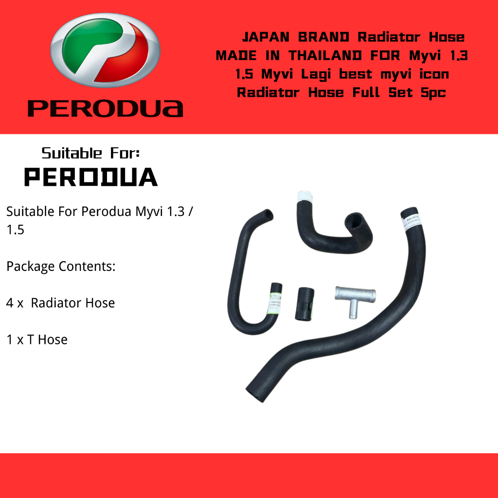 JAPAN BRAND Radiator Hose MADE IN THAILAND FOR Myvi 1.3 1.5 Myvi Lagi ...