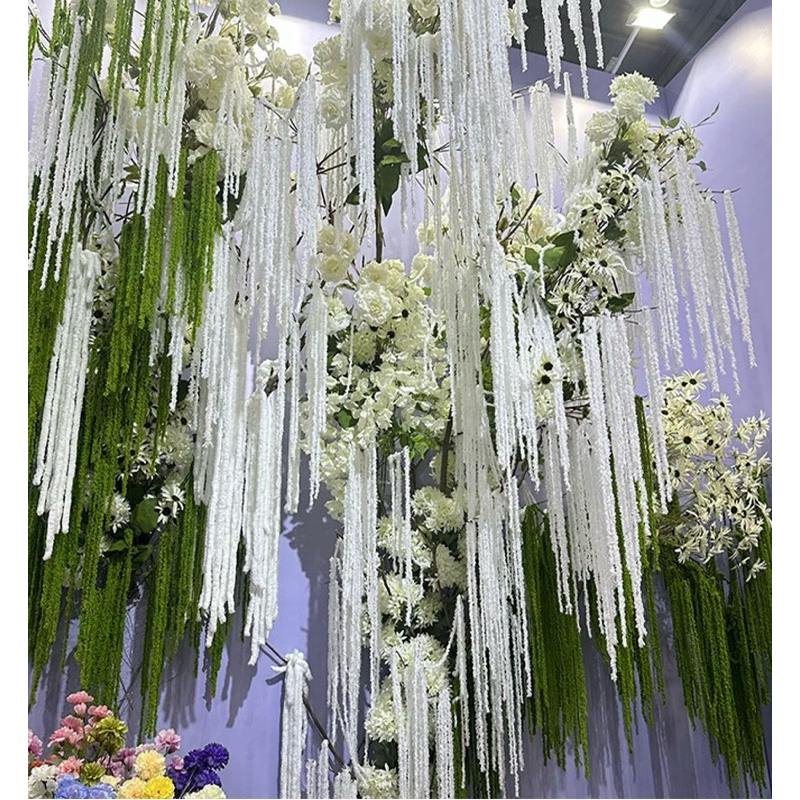 🇲🇾Artificial Amaranthus Yarn Moss Hanging Plant Daun Juntai Green Plant ...