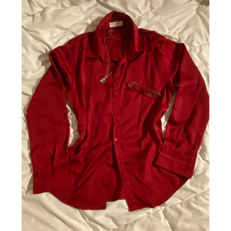SILK BLOUSE OFFICE SIRENS FASHION STYLE THRIFTED | Shopee Malaysia