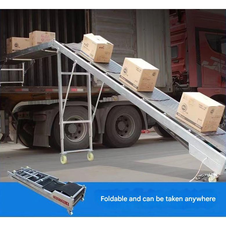Foldable Small Conveyor Belt With Anti Slip For Logistics Loading And ...