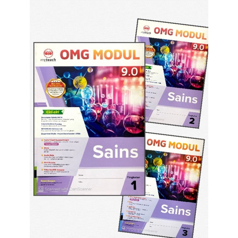 OMG MODUL SAINS 9.0 TINGKATAN 1/2/3 📍🌹Myteach | Shopee Malaysia