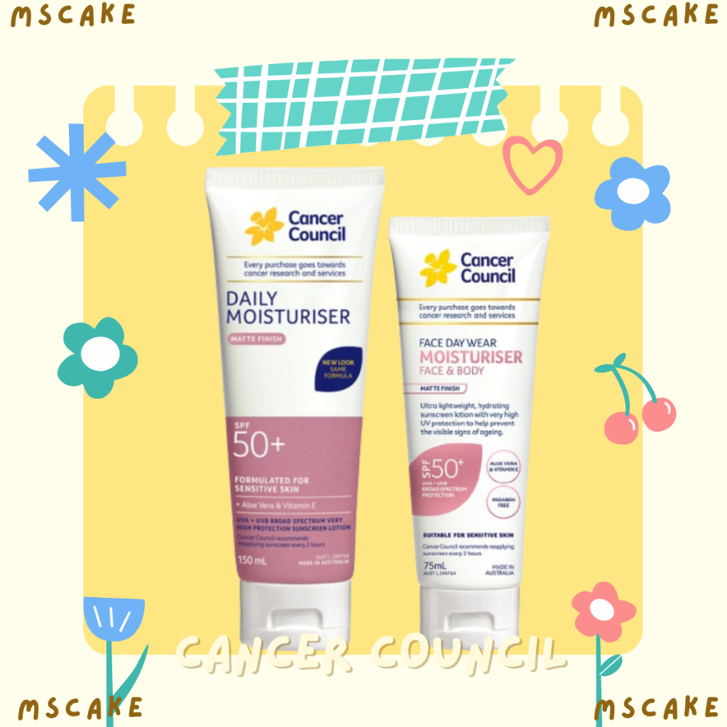 Cancer Council SPF 50+ Face & Body Moisturiser Sunscreen (with SPF ...
