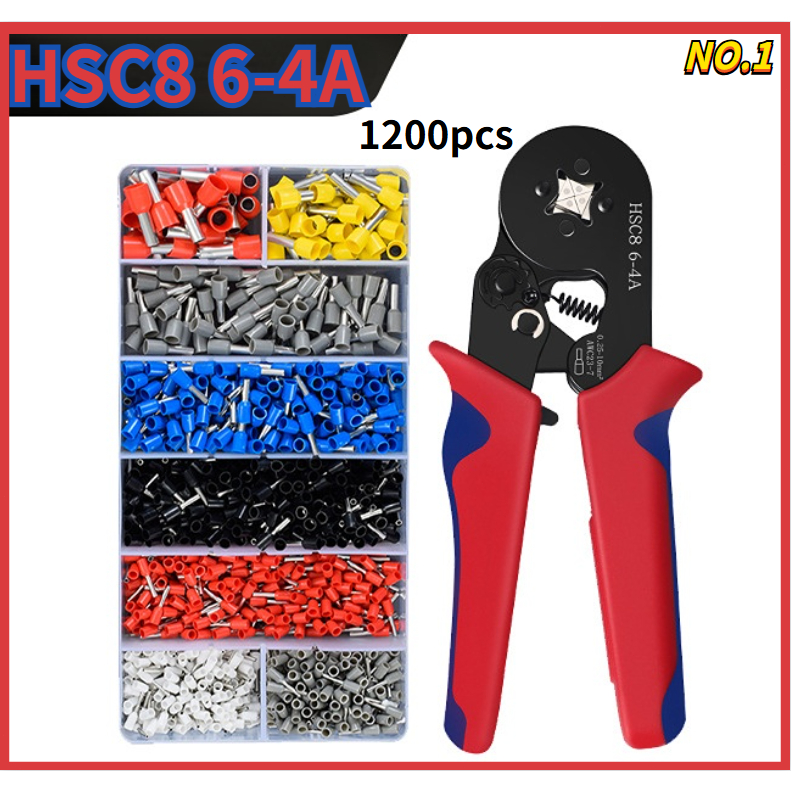 HSC8 6-4A HSC8 6-6A Ferrule Crimper 1200pcs Ferrule Crimper Plier Kit ...