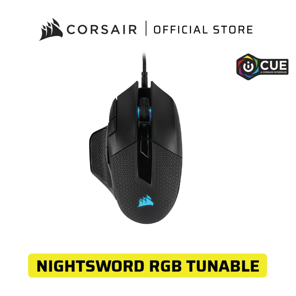 CORSAIR Nightsword RGB Tunable FPS/MOBA Gaming Mouse iCUE | Shopee Malaysia