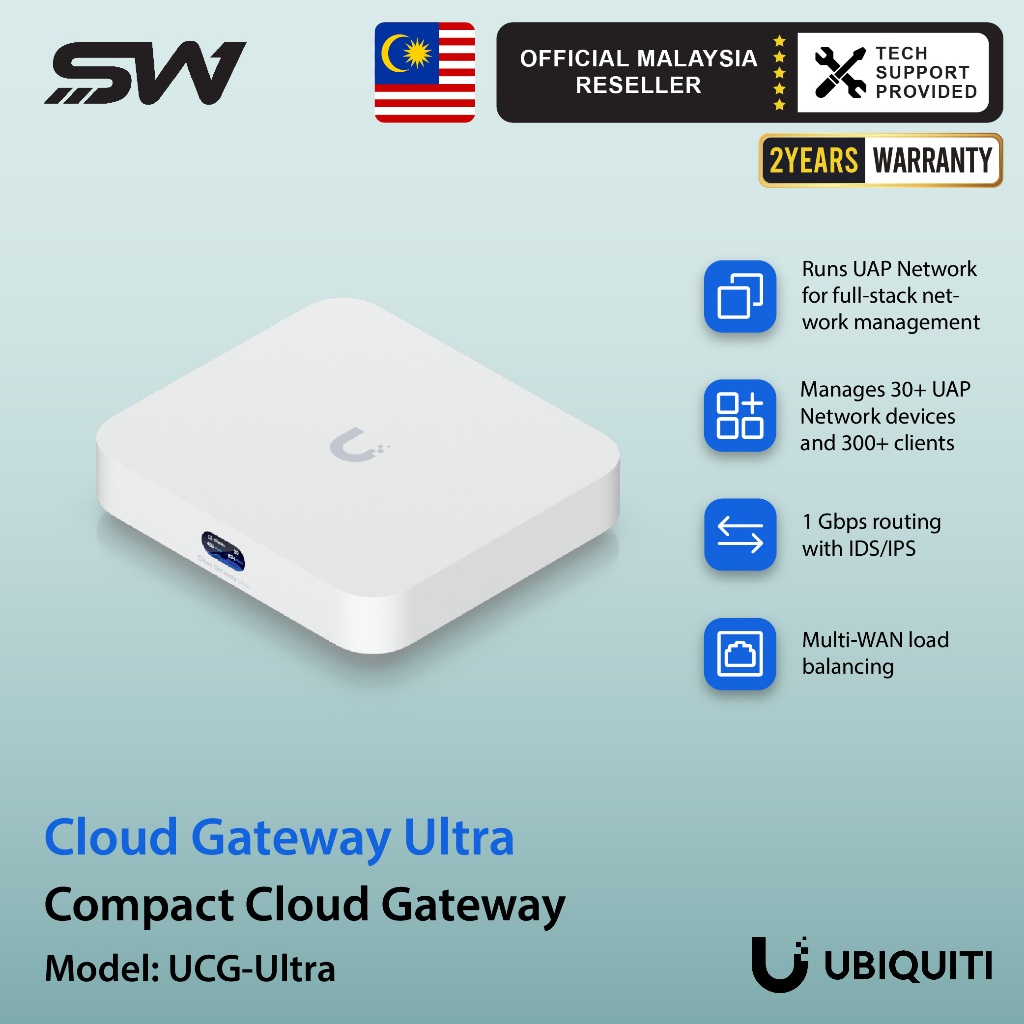 Ubiquiti UCG-Ultra – Compact UAP Cloud Gateway with Remote Management | Shopee Malaysia