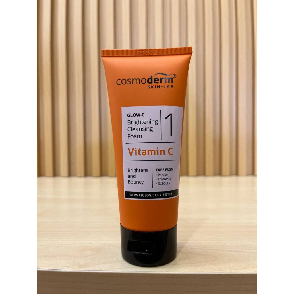 Cosmoderm Glow-C Brightening Cleansing Foam 100ml | Shopee Malaysia