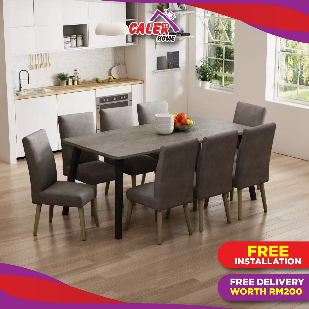Caler Home OMMA 1 + 8 Dining Set | Shopee Malaysia