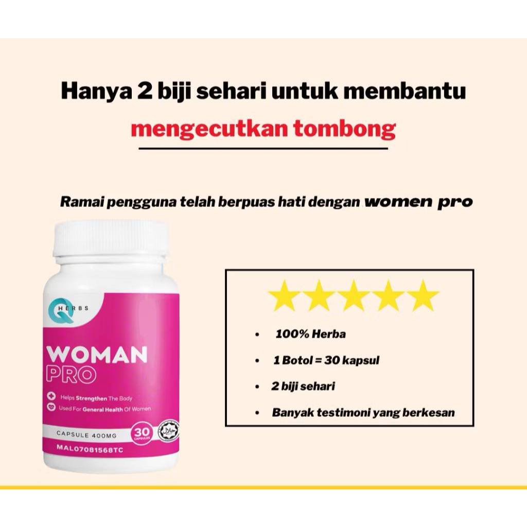 [Ready Stock] Women Pro 400mg for women's Vitamin Hormon (30’s Capsules ...