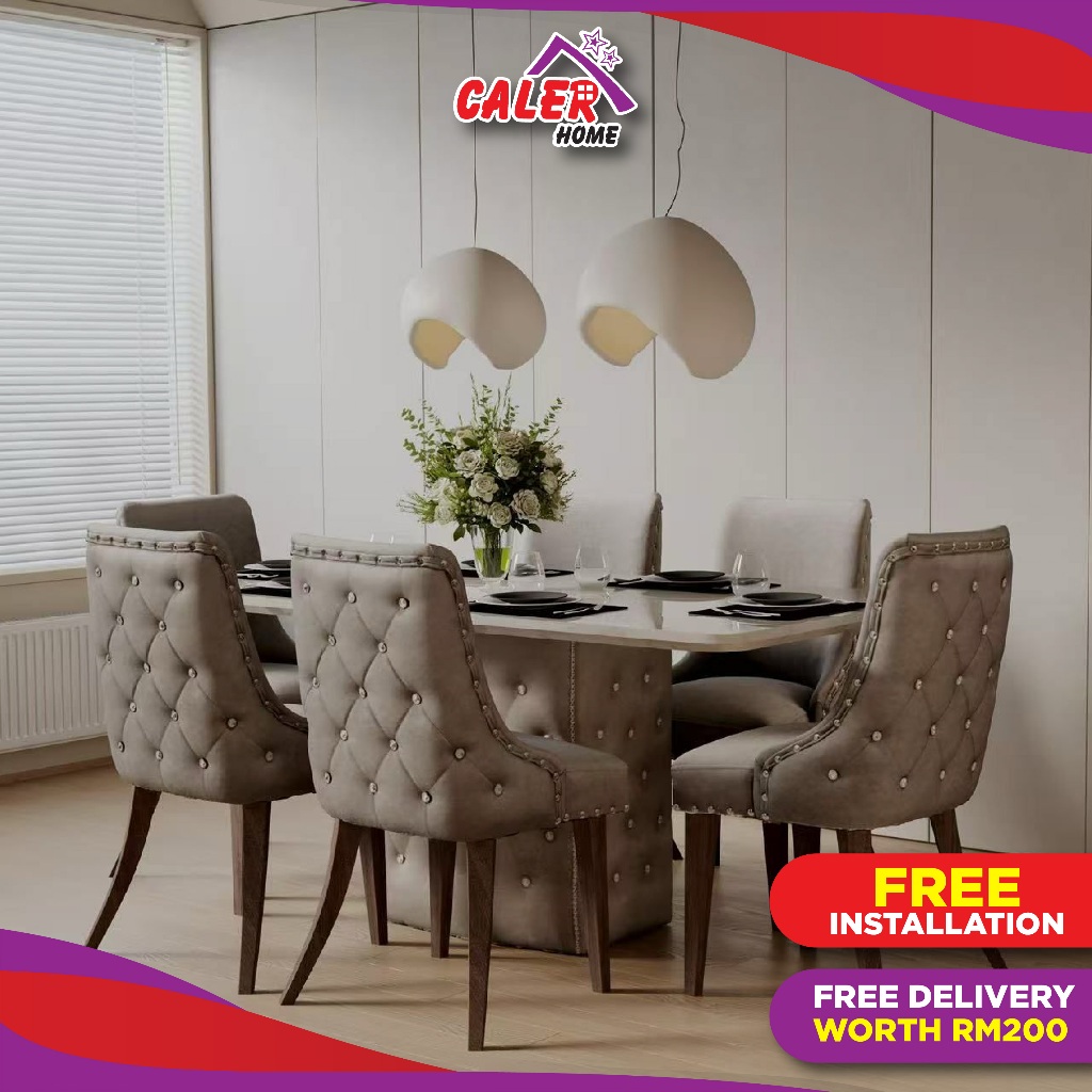 Caler Home Arto Dining Set [Free Delivery + Installation] | Shopee Malaysia