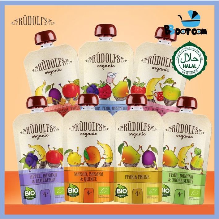 Rudolfs Organic Baby Food Pouches / Baby Puree / Ready to Eat Baby Food ...