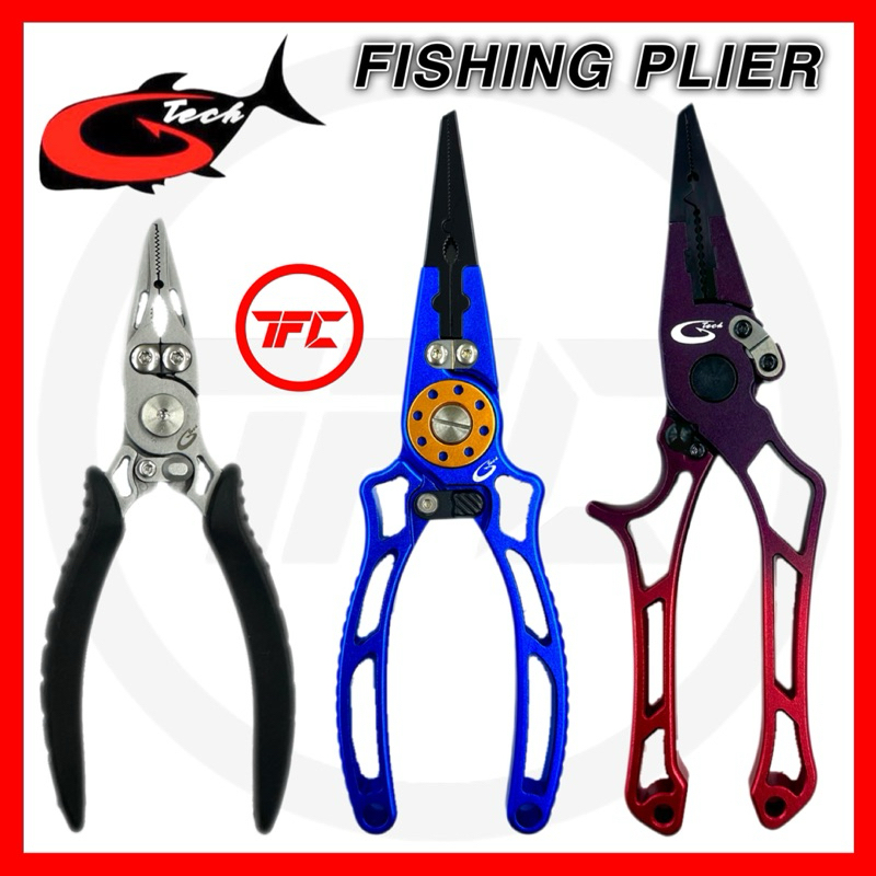 G-TECH Stainless Steel Aluminum Fishing Plier GTPL Tool Accessories Split Ring Opener Cutter ...