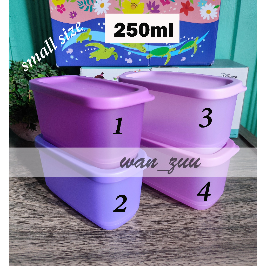 Tupperware Cubix Mini Rectangular 250ml (1pc) | Shopee Malaysia