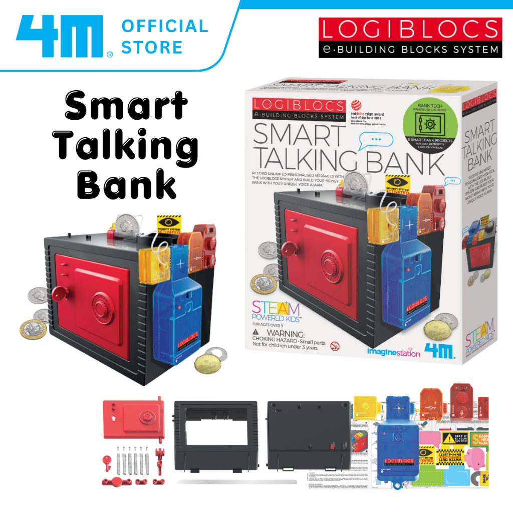 4M Logiblocs / Smart Talking Bank - STEAM Education Toys | Shopee Malaysia