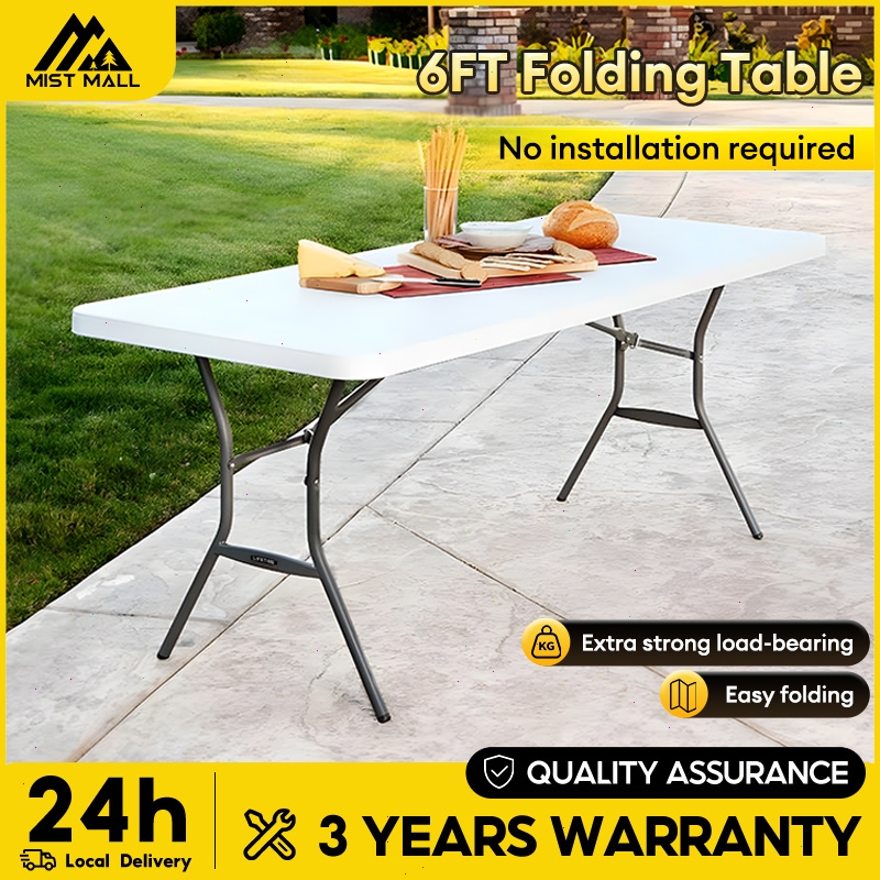 6FT Foldable Banquet Table Event / Catering / Hall / Buffet Folding ...