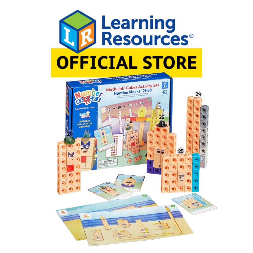 Learning Resources MathLink Cubes Numberblocks 21-30 Activity Set by hand2mind- Age 3+, Numbers ...