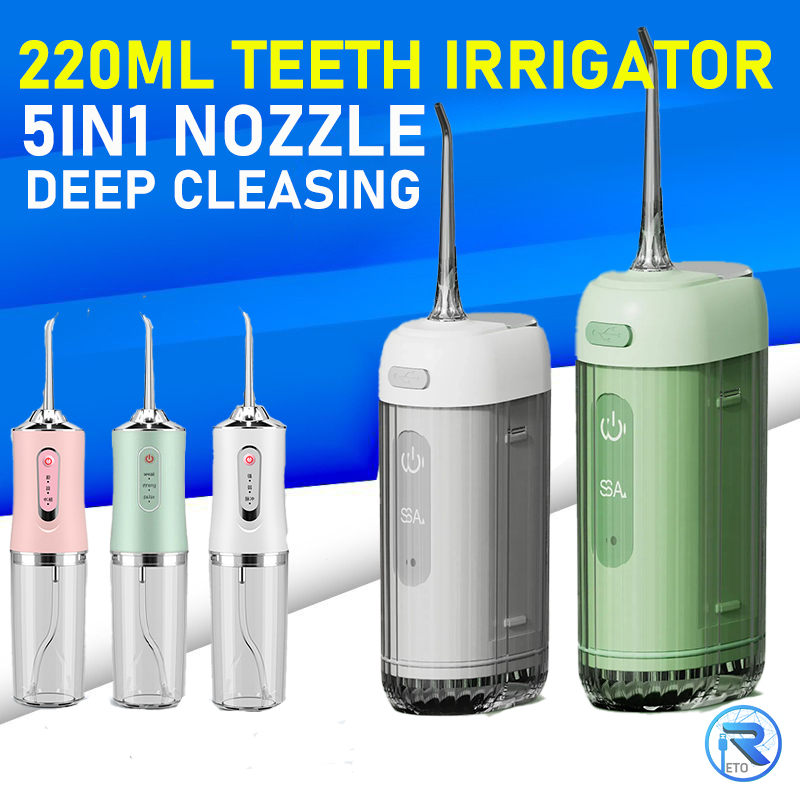 A10 220ML Teeth Irrigator 3 Modes Adjustable 3601° Teeth Cleaning ...