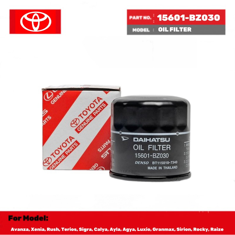 15601-BZ030 Toyota oil filter for Avanza, Rush, Terios, Sigra, Calya ...