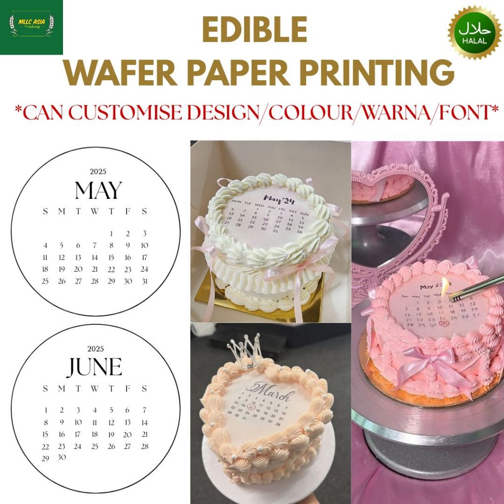 Edible Wafer Paper Printing Rice Paper 0.22mm Birthday Decorations A4 ...
