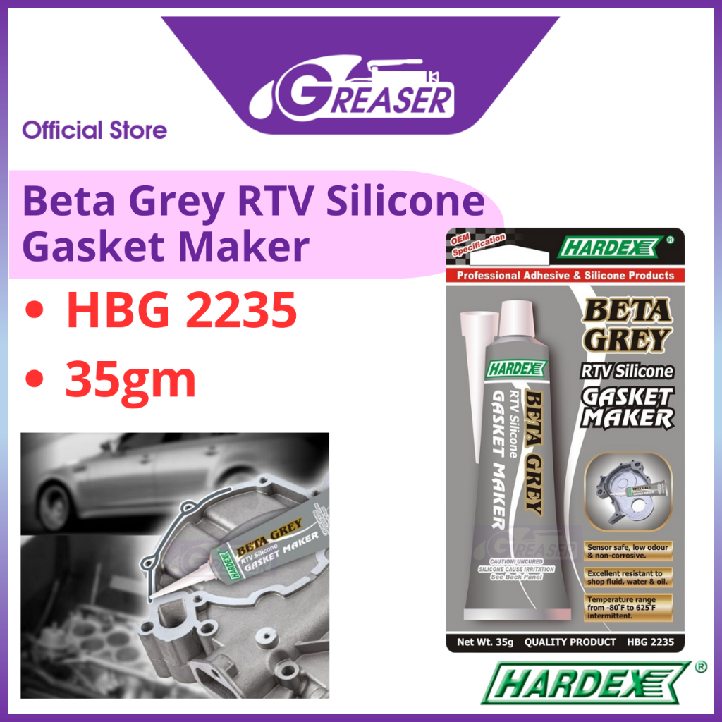 HARDEX Beta Grey RTV Silicone Gasket Maker (35g) | Shopee Malaysia