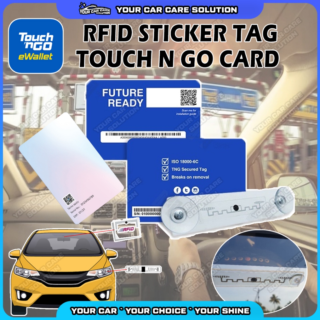 Ready Stock 🔥 Touch ‘n Go Self-Fitment (DIY) RFID Tag Sticker & Acrylic ...