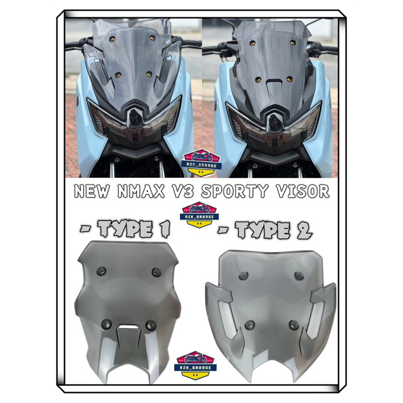 YAMAHA NMAX155 V3 2025 WINDSHIELD NMAX V3 CUTTING NEMO TURBO NEO SHORT ...