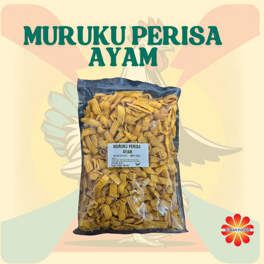 [HALAL] SUBAH FOODS MURUKU PERISA AYAM 500GM | Shopee Malaysia