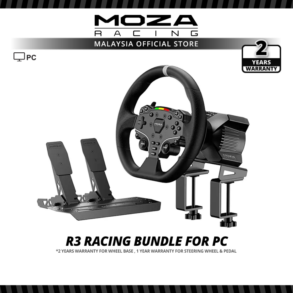 MOZA RACING R3 Racing Simulator Bundle | R3 Base/ES Wheel/SR-P Lite 2 ...