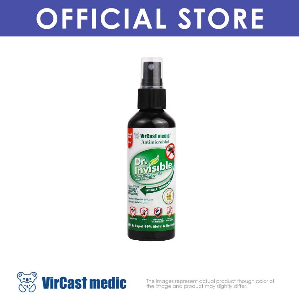 Vircast Medic Dr Invisible Natural Mosquito Repellent Spray (100ml ...
