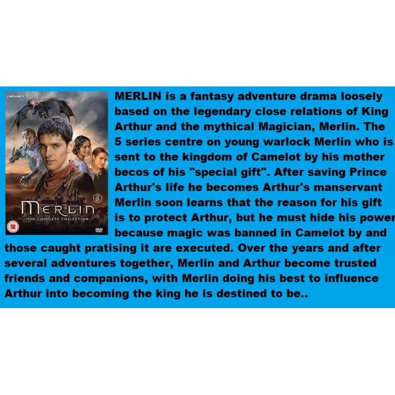 Merlin : Season 2 (Chinese English subtitles) | Shopee Malaysia