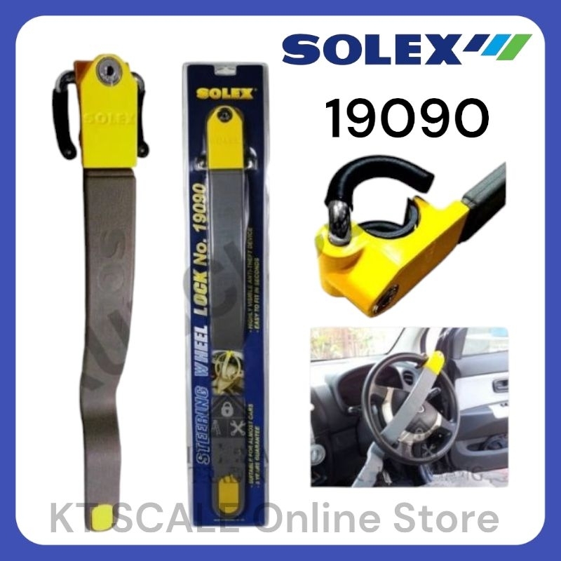 ORIGINAL SOLEX STEERING WHEEL LOCK SET 19090 | Shopee Malaysia