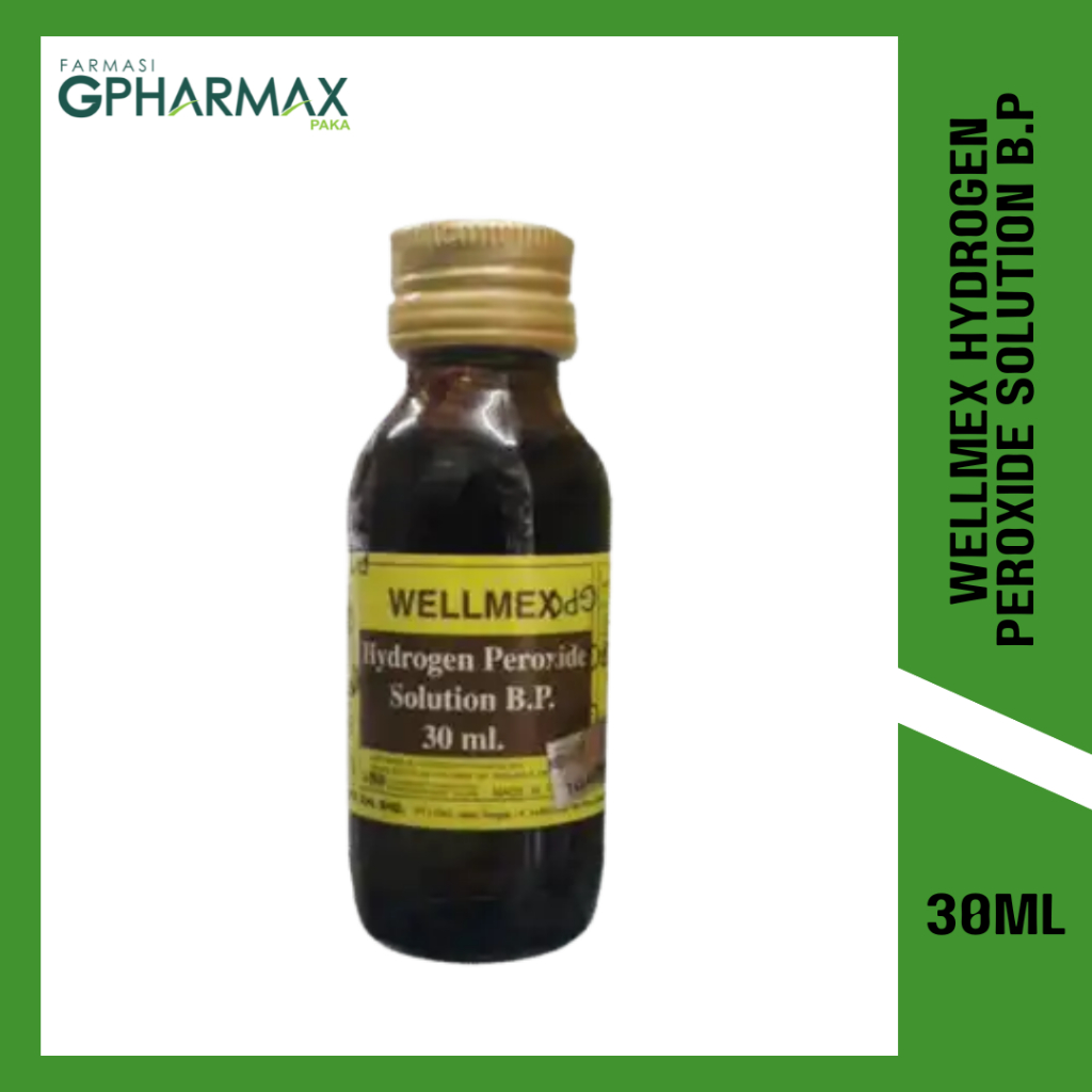 WELLMEX HYDROGEN PEROXIDE SOLUTION B.P 30ML | Shopee Malaysia